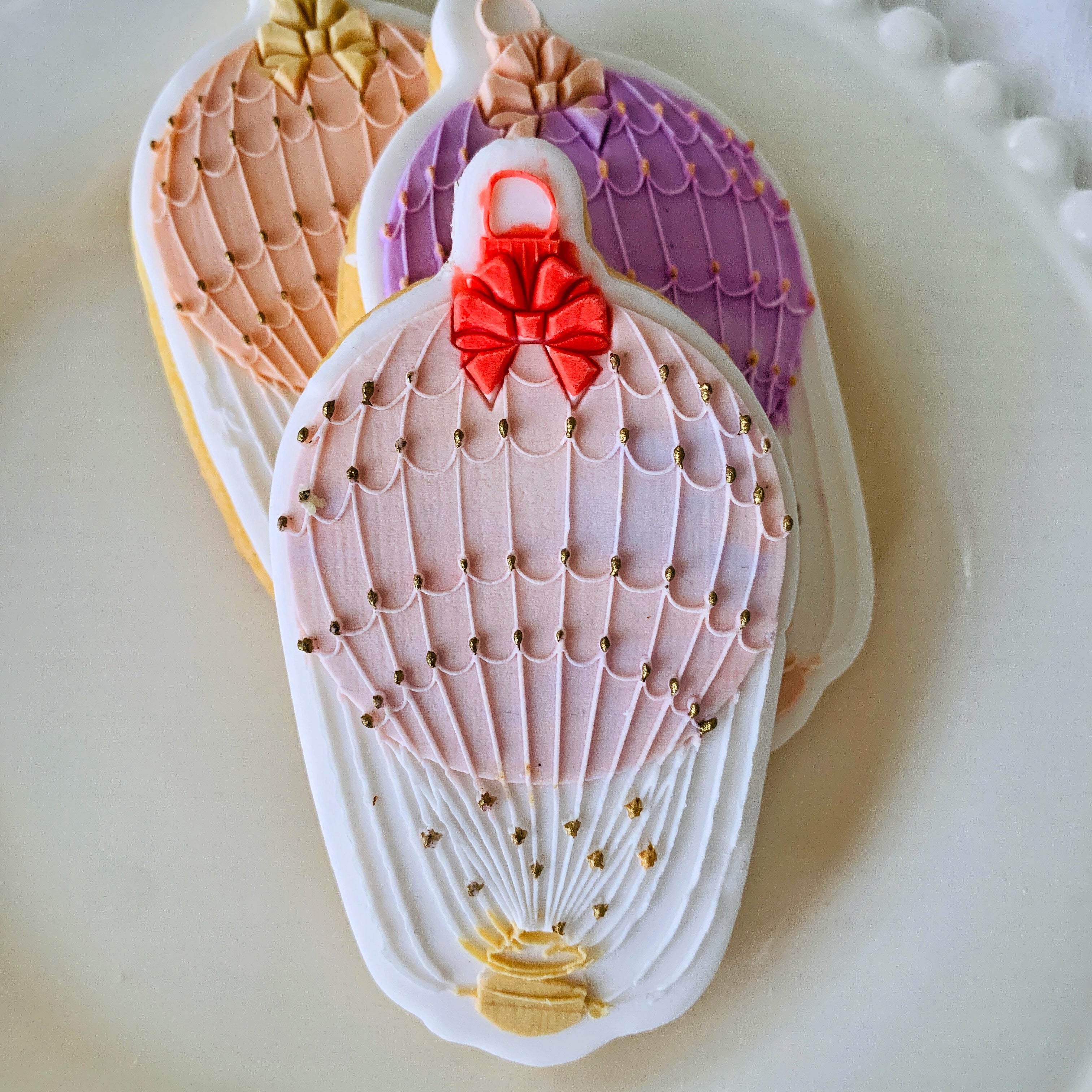 Hot Air Balloon Bauble Cookie Stamp & Cutter – Kuki Creative Pty Ltd