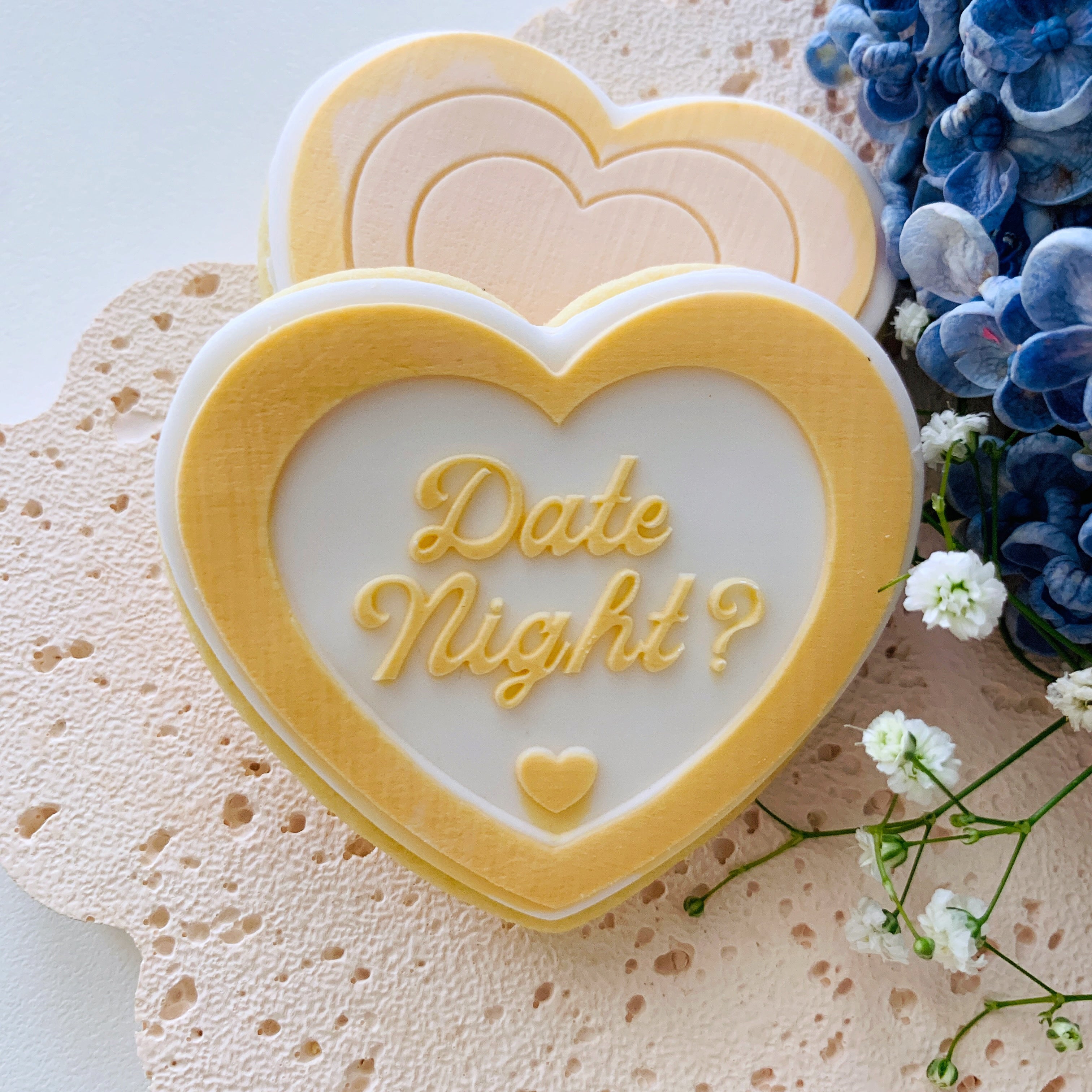 Date Night Heart Cookie Stamp & Cutter – Kuki Creative Pty Ltd